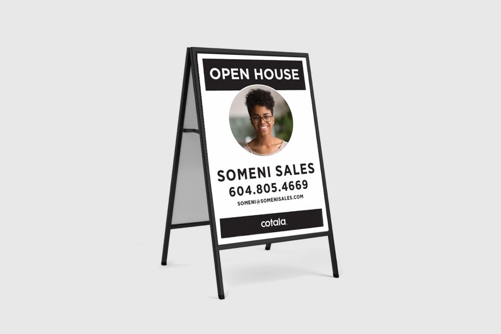 Sign: Open House A-Frame / Inserts - Cotala Cross-Media | Real Estate ...