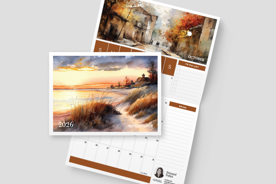 Calendar: Watercolour - Cotala Cross-Media | Real Estate Marketing ...
